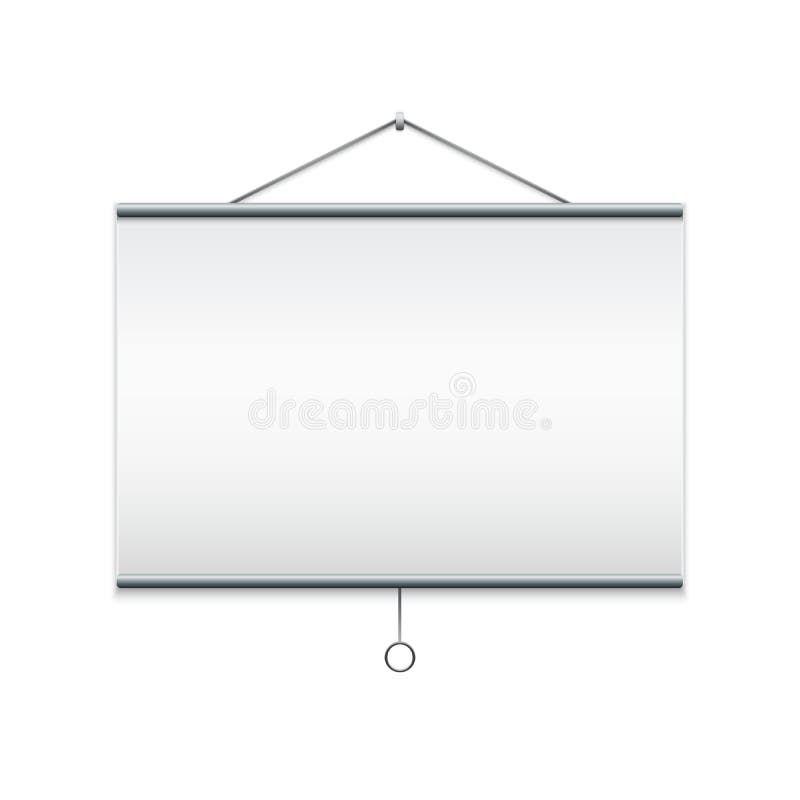 Projector screen stock illustration. Illustration of presentation - 1021809