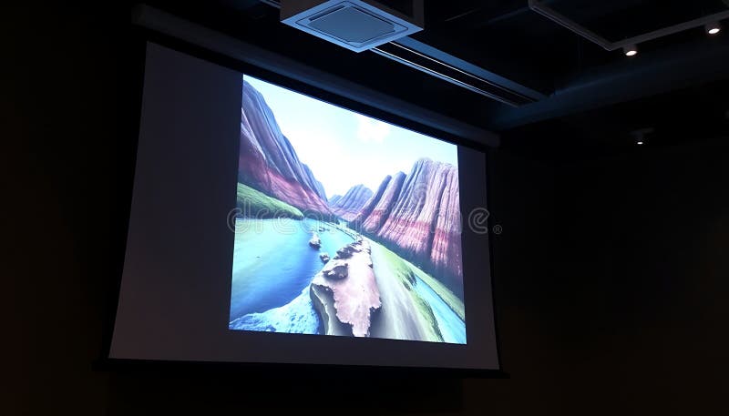 Projector Screen, Nature Scene, Presentation, Visual Display, Screen ...