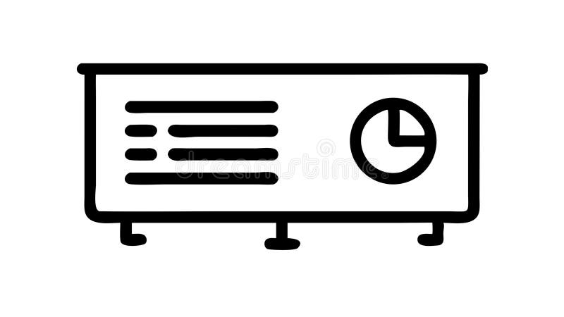 Projector Screen Presentation Vector Icon, Vector Design Generative AI ...