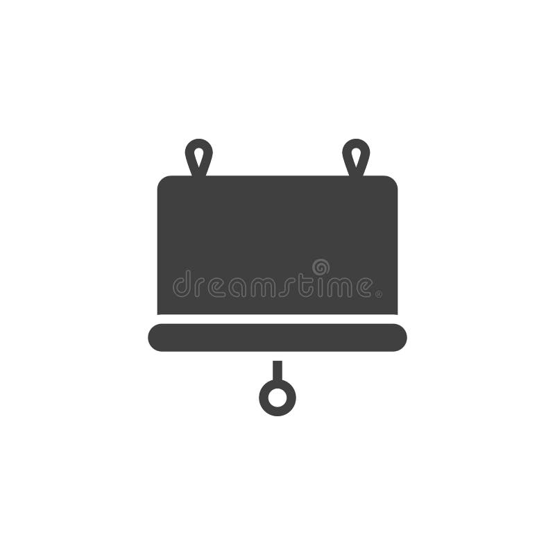Projector Screen Vector Icon Stock Vector - Illustration of flat, icon ...