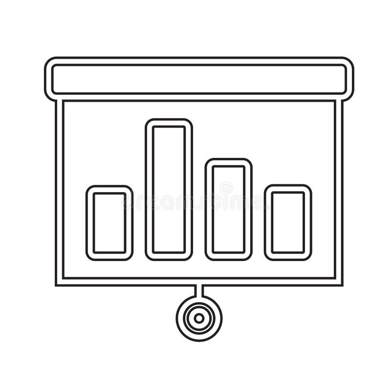 Projector Screen Drawing Stock Illustrations – 551 Projector Screen ...