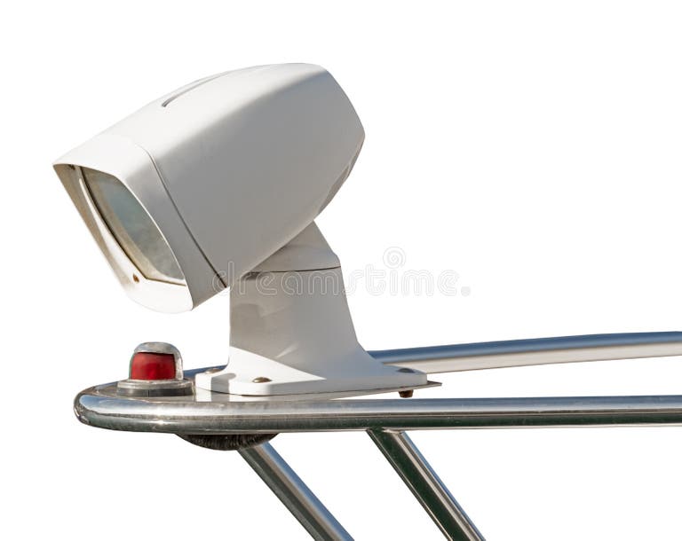 Projector by the ship stock photo. Image of travel, iron - 265633522