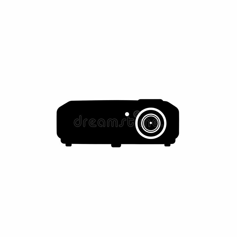 Projector silhouette stock illustration. Illustration of diagram ...