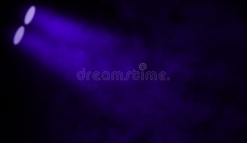 Projector Spotlight on the Floor . Beautiful Blue Performance Stage ...