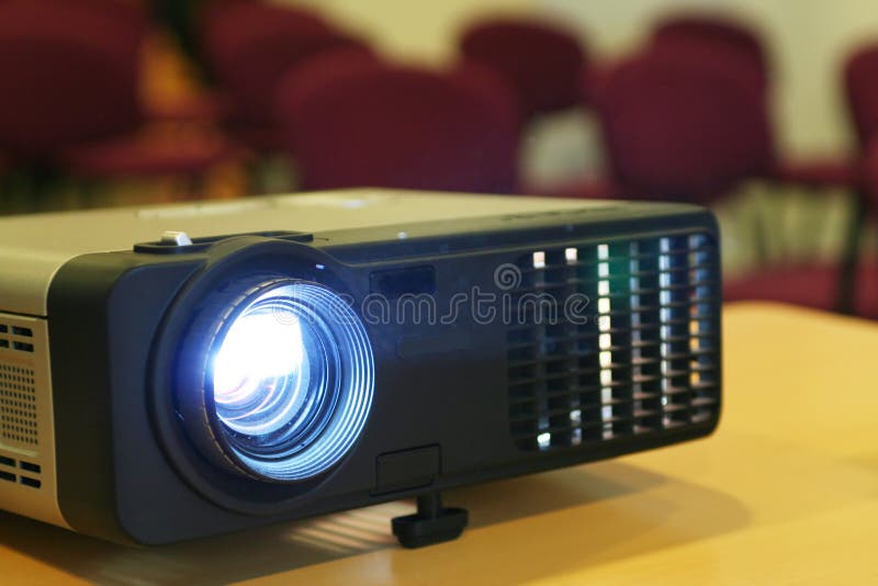 Overhead Projector Under the Ceiling in Boardroom Stock Image - Image ...