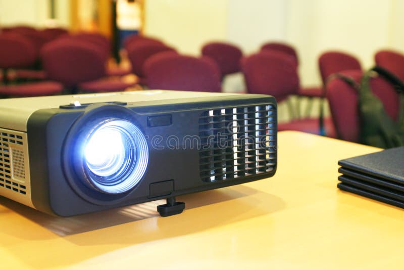 Projector on table stock image. Image of boardroom, equipment - 2145625