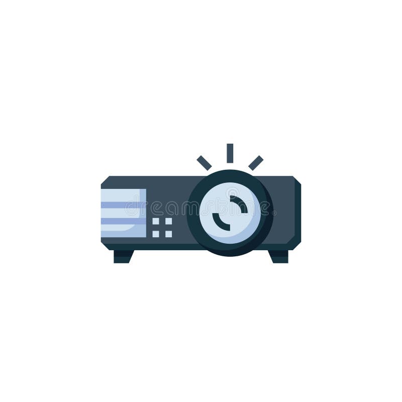 Projector Vector Icon. Computer Component Icon Flat Style. Perfect Use ...