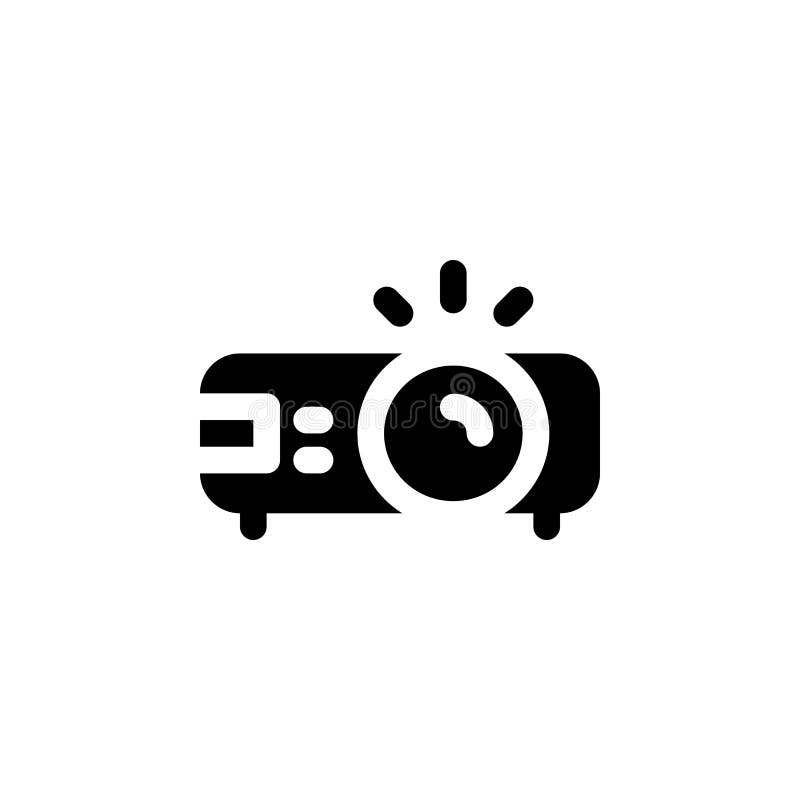 Projector Vector Icon. Computer Component Icon Solid Style. Perfect Use ...