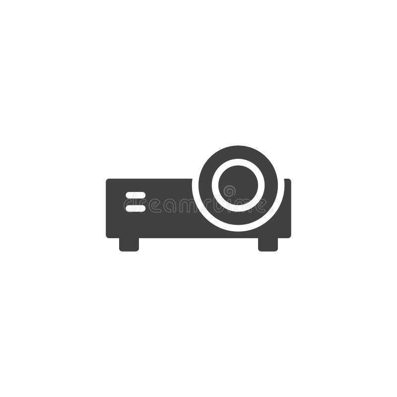 Projector vector icon stock vector. Illustration of entertainment ... Projector vector icon stock vector. Illustration of entertainment ...