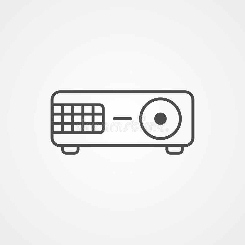 Projector Vector Icon Sign Symbol Stock Vector - Illustration of ...