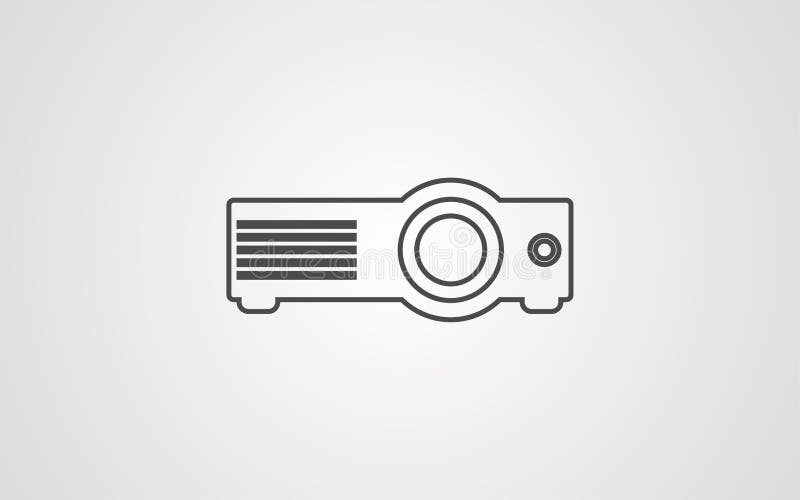 Projector Vector Icon Sign Symbol Stock Vector - Illustration of ...