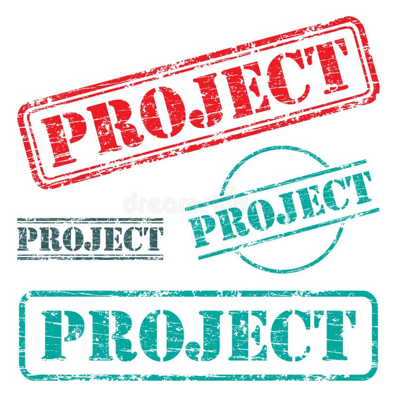 PROJET De Conception De Tampon En Caoutchouc Illustration de Vecteur ...