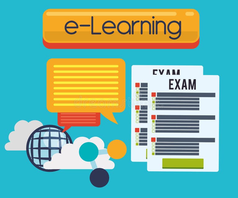 Projeto Do Elearning E Da Educação Ilustração do Vetor - Ilustração de ...