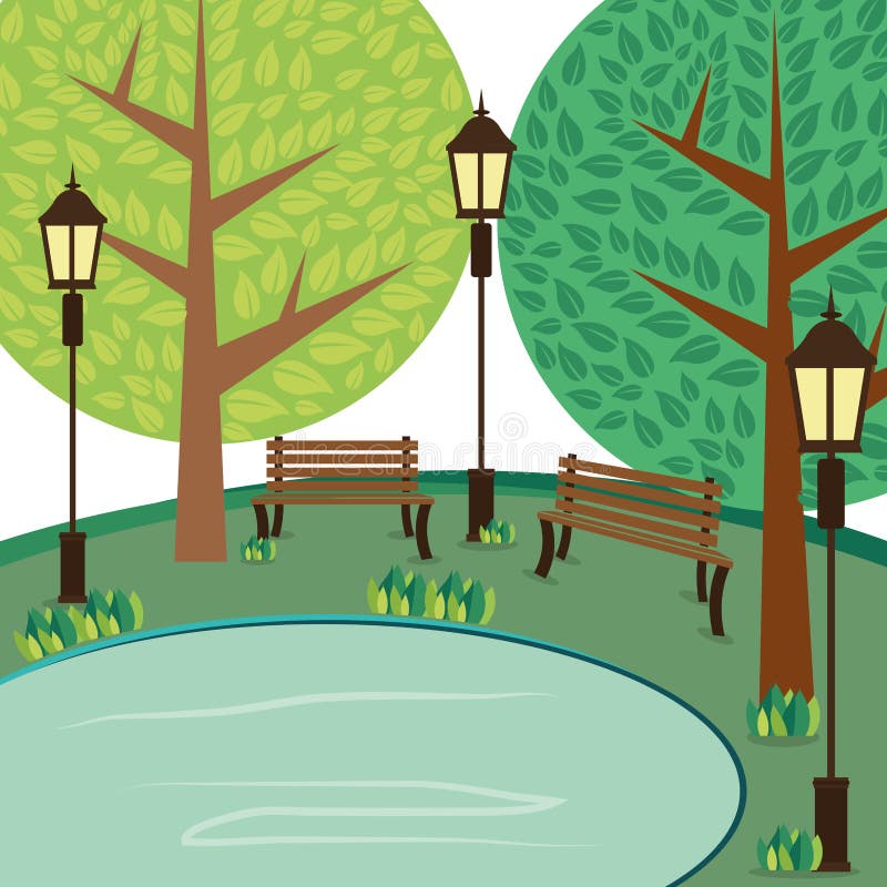 Projeto Do Parque, Ilustração Do Vetor Ilustração do Vetor - Ilustração ...