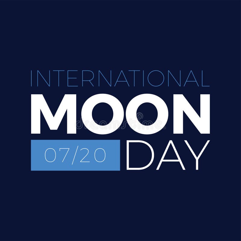 Projeto Para Celebrar O Dia Da Lua Internacional 20 De Julho Ilustração ...