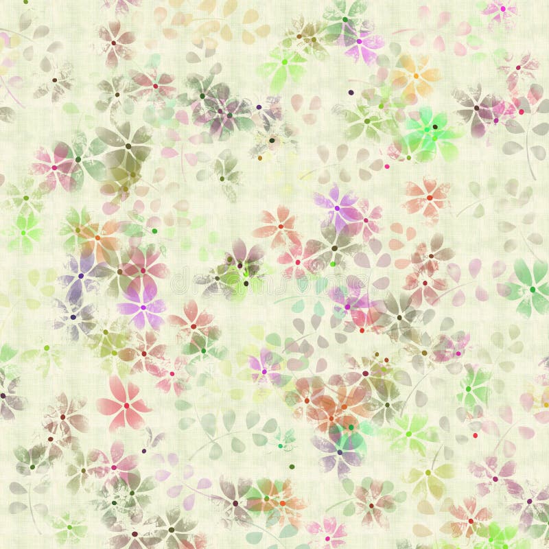 Projeto Pastel Da Flor No Fundo De Creme Textured Ilustração Stock ...