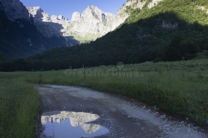 Prokletije Mountains in Montenegro Stock Photo - Image of ridge, lake ...