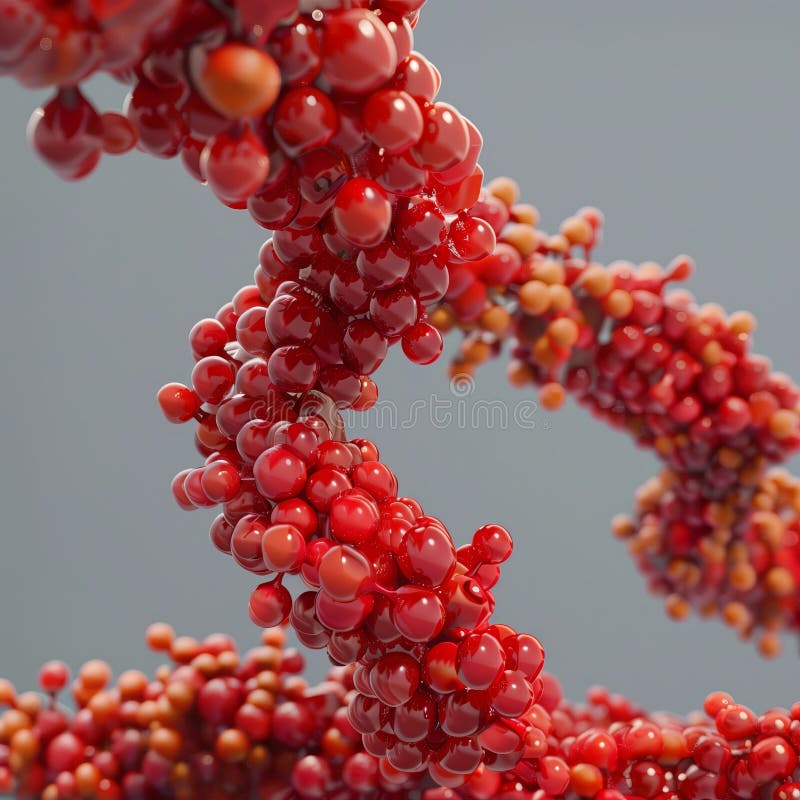 Prolastine Protein 3d Model Realistic Stock Illustration - Illustration ...