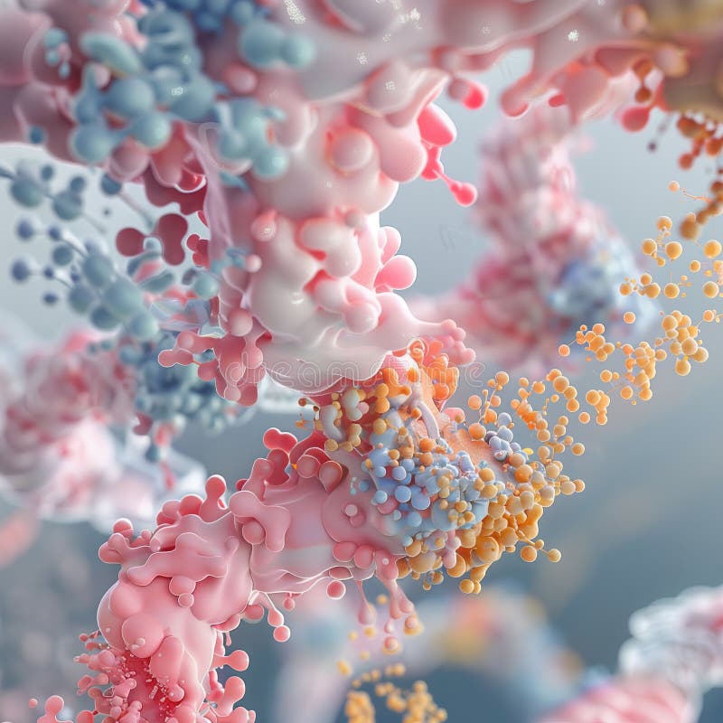 Prolastine Protein 3d Model Realistic Stock Illustration - Illustration ...