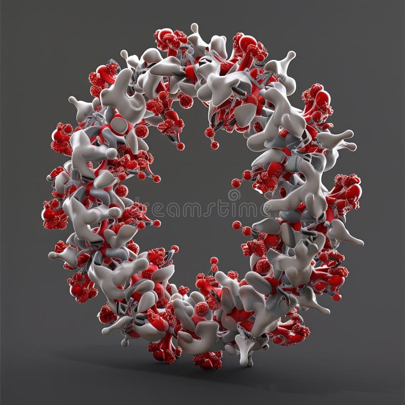 Prolastine Protein 3d Model Realistic Stock Illustration - Illustration ...