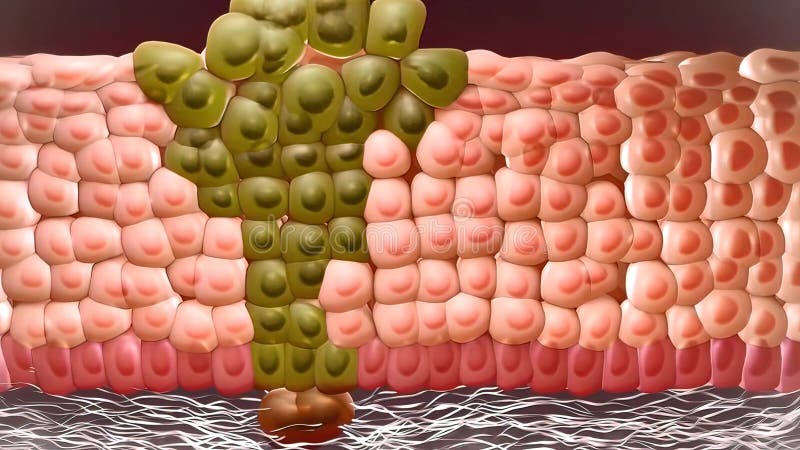 Proliferating cancer cells stock illustration. Illustration of pathogen ...