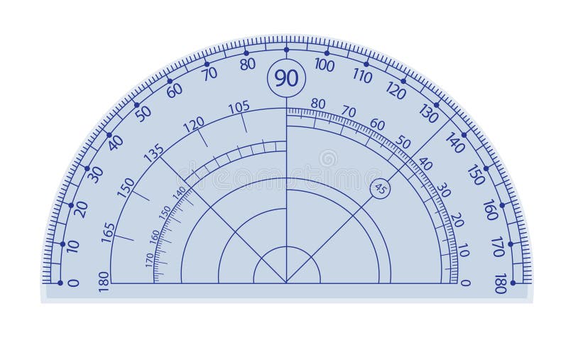 Círculo Con Los Grados Marcados Ilustración del Vector - Ilustración de ...