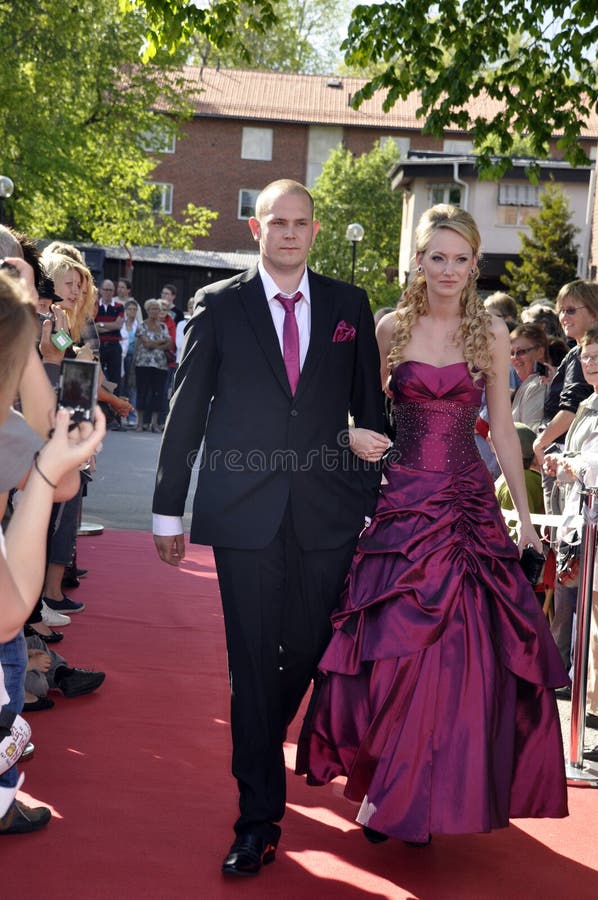 Prom couple editorial stock image. Image of girl, cabriolet - 14545434