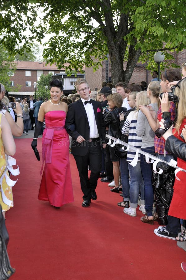 Prom couple editorial stock image. Image of dressed, young - 14545499