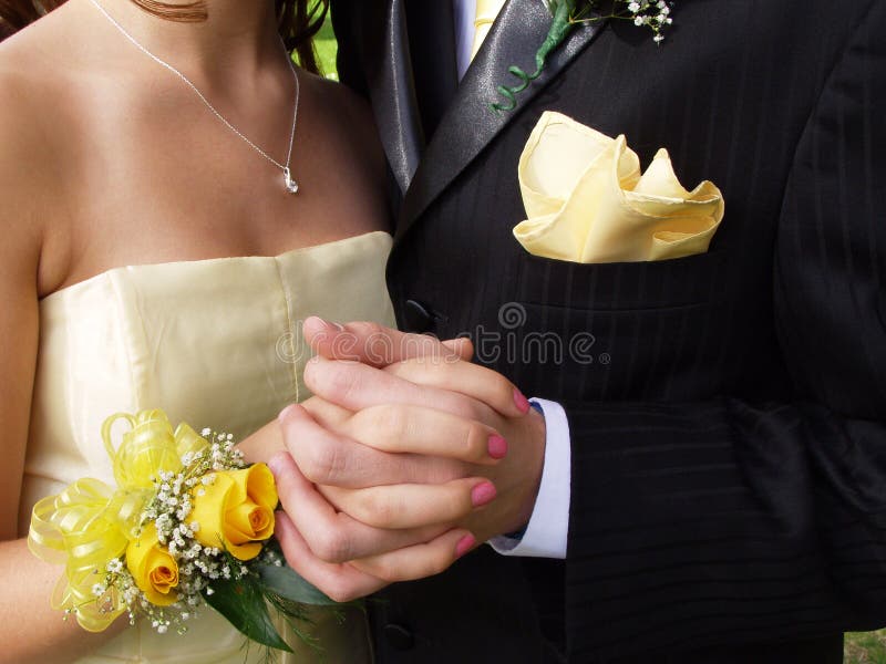 Prom Couple Close-up stock image. Image of close, kerchief - 744365
