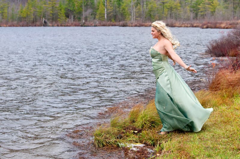 Prom girl outside stock image. Image of model, heavy - 13475869