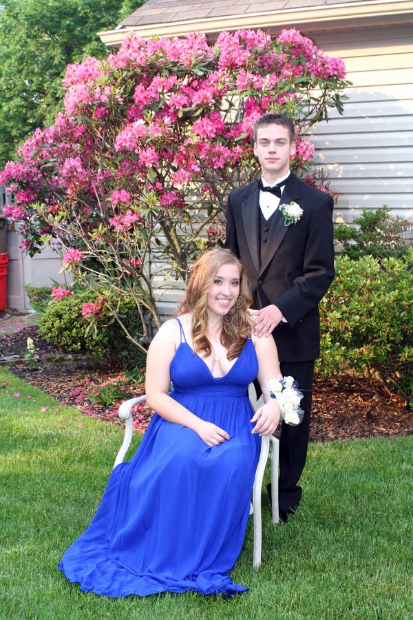 Prom Girl Orange and Parents Stock Photo - Image of beauty, elegant ...