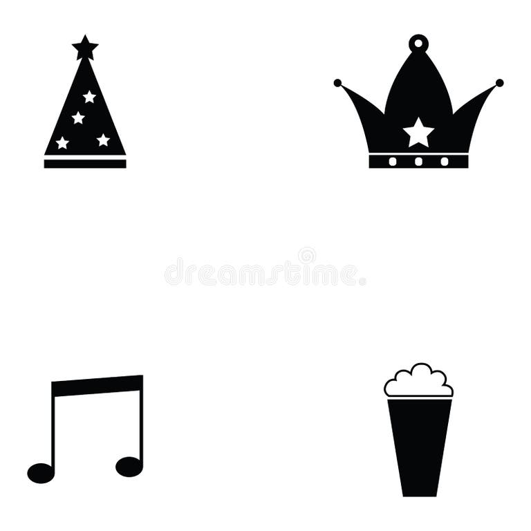 Prom icon set stock vector. Illustration of design, queen - 120570255