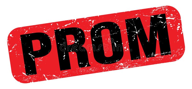 PROM Text on Red-black Grungy Stamp Sign Stock Illustration ...