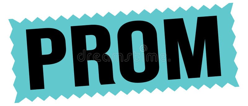PROM Text Written on Blue-black Stamp Sign Stock Illustration ...