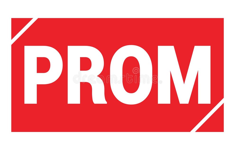 PROM Text Written on Red Stamp Sign Stock Illustration - Illustration ...