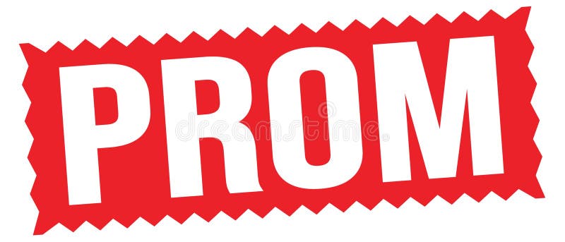 PROM Text Written on Red Stamp Sign Stock Illustration - Illustration ...