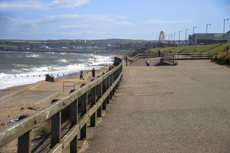Aberdeen Beach, Scotland, UK Stock Photo - Image of colorful, pier ...
