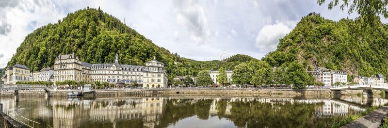 Promenade of Bad Ems, Germany Editorial Stock Image - Image of hill ...