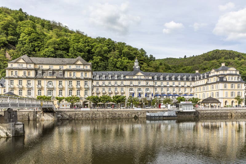 Promenade of Bad Ems, Germany Stock Photo - Image of palatinate ...