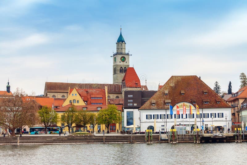 "promenade" De Bodensee En Ueberlingen Imagen editorial - Imagen de ...