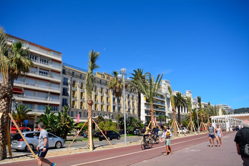 Promenade, Nice, France editorial stock image. Image of historic - 88478014