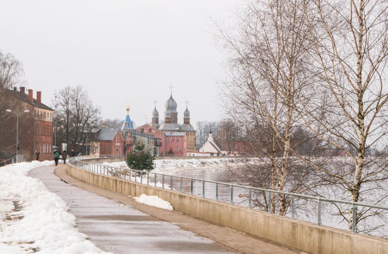Promenade by the river stock image. Image of march, beautiful - 88470431