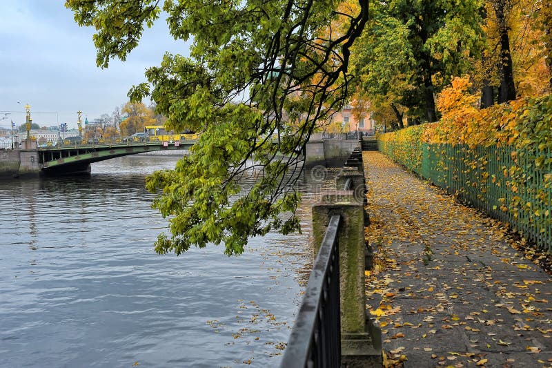 Autumn promenade. stock image. Image of sightseeing - 103194137