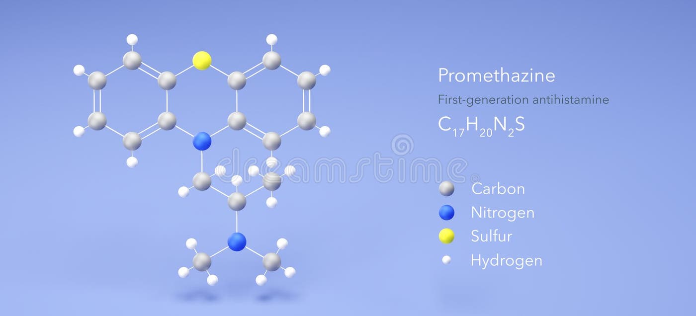 Promethazine Molecule Stock Illustrations – 5 Promethazine Molecule ...