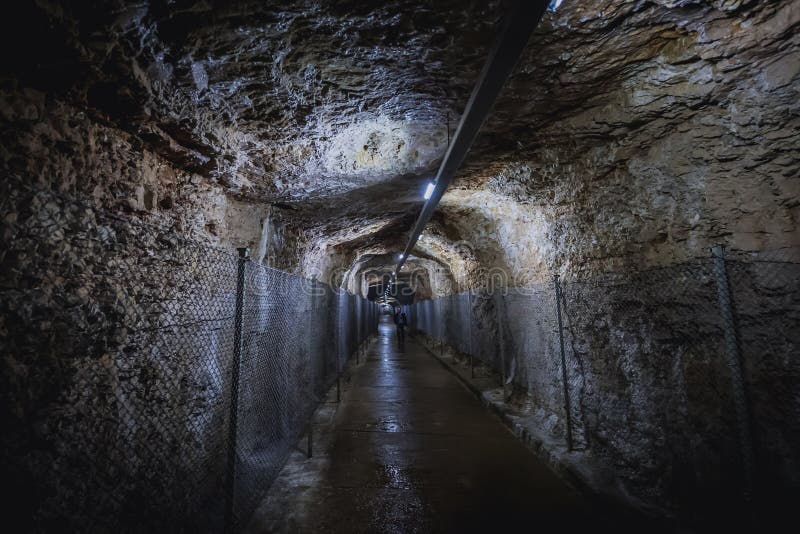 Prometheus Cave in Georgia editorial stock image. Image of exit - 278745894