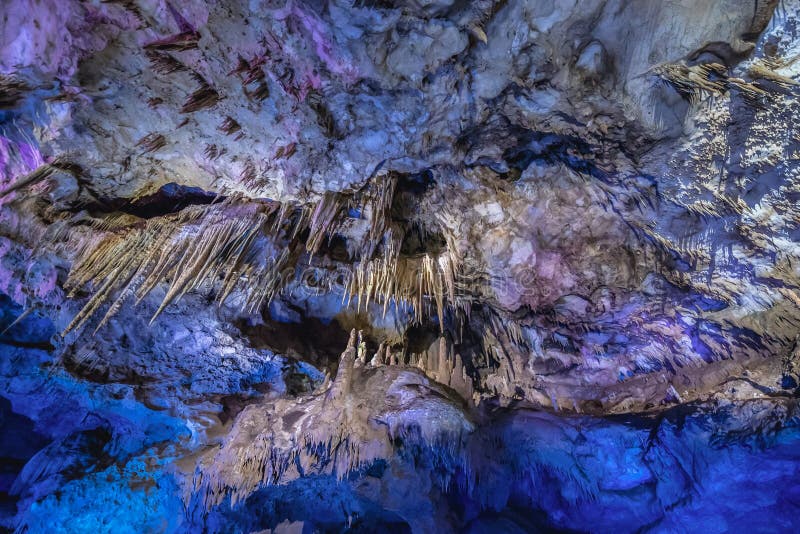 Prometheus Cave in Georgia stock image. Image of trial - 278745809