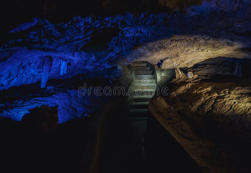 Prometheus Cave in Georgia editorial stock image. Image of interior ...