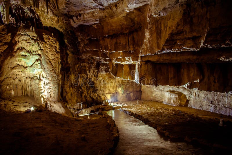 Prometheus Cave at Tskaltubo, the Imereti Region of Georgia. Stock ...