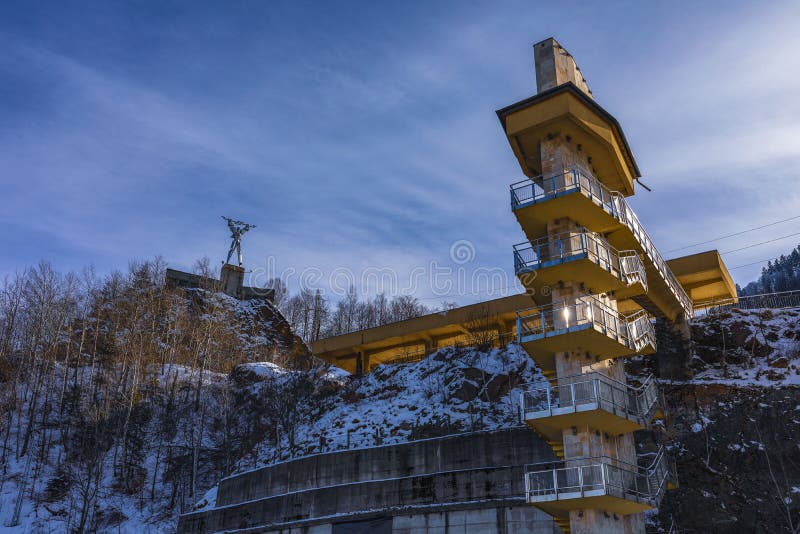 Prometheus Statue Next To Vidraru Dam Stock Image - Image of monument ...