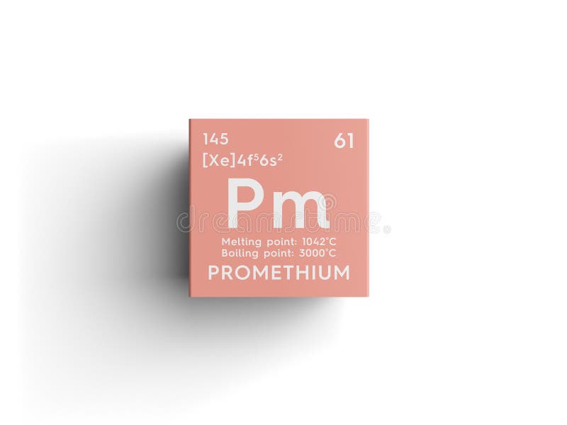 Promethium. Lanthanoids. Chemical Element of Mendeleev S Periodic Table ...